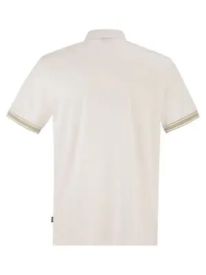 BOSS Cotton Polo Shirt With Contrast Placket