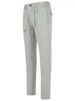 Eleventy Wool Blend Trousers - Gray