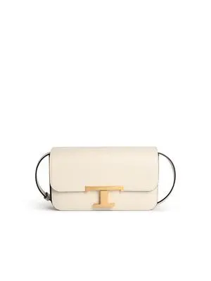 TOD'S Leather Bag With Adjustable Shoulder Strap - White