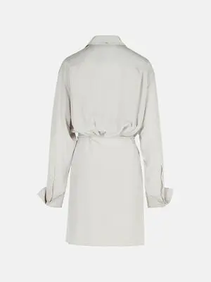 Sportmax Grey Silk Dress - Silver