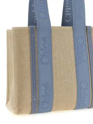 Chloé Medium Woody Shopping Bag - Blue