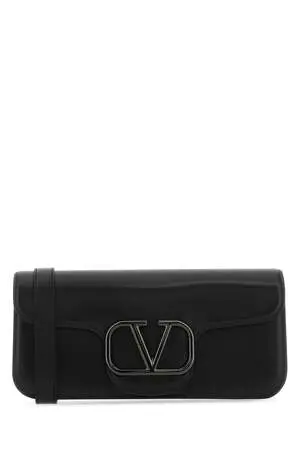 Valentino Garavani Black Leather Shoulder Bag - Multicolor