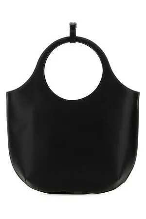 COURREGES Leather Medium Holy Handbag