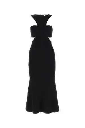 Alexander McQueen Viscose Blend Dress - Black