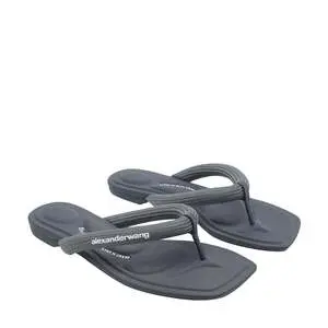 Alexander Wang Jenna Tubular Flat Thong Sandals - Gray