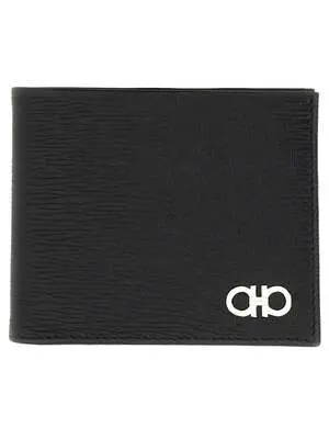 FERRAGAMO Gancini Wallet - Black