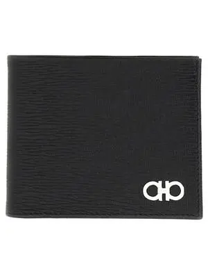 FERRAGAMO Gancini Wallet - Black