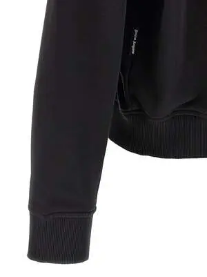 Palm Angels Neck Logo Sweatshirt - Black