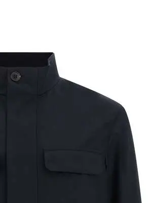 Zegna Notte Oasi Microfiber Jacket - Blue
