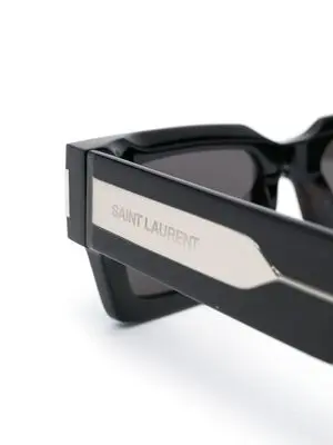 Saint Laurent Acetate Geometric Sunglasses