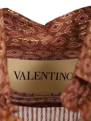 Valentino Garavani Silk Shirt With Geometric Print