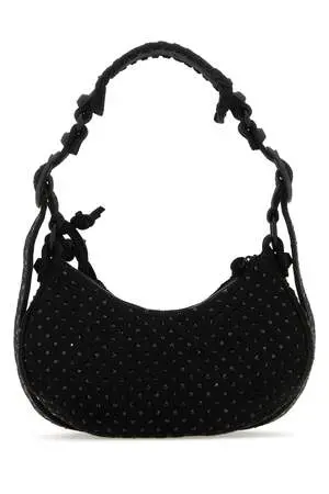 Balenciaga Embellished Le Cagole Xs Shoulder Bag - Black