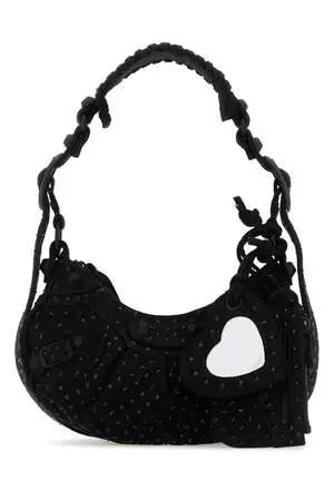 Balenciaga Embellished Le Cagole Xs Shoulder Bag - Black