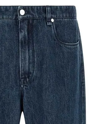 Fendi Ff Print Inner High Waist Flare Leg Jeans