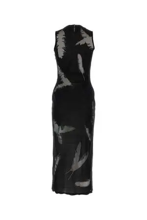 Alexander McQueen Feather Print Sheath Dress