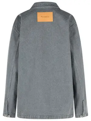 JW Anderson Denim Shirt With Patched Pockets - Gray