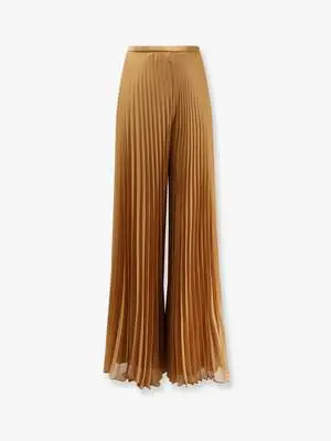 Max Mara Pleated Wide Leg Trousers - Multicolor