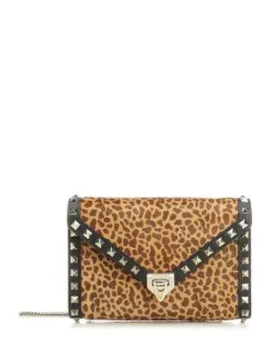 Valentino Garavani Rockstud Mini Shoulder Bag - Brown