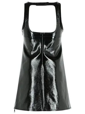COURREGES Courrèges Sleeveless Vinyl Dress - Black