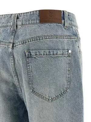 Brunello Cucinelli Retro" Jeans With Monile Detail - Blue