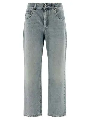 Brunello Cucinelli BRUNELLO CUCINELLI "Retro" Jeans With Monile Detail Blue