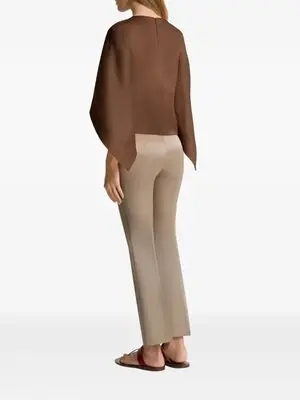 Alberta Ferretti Silk Cape Shirt