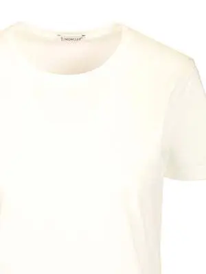 Moncler Short Sleeve Cotton T-shirt - White