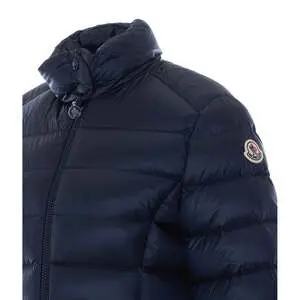 Moncler Genet Long Down Padded Coat - Blue