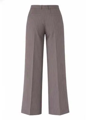 Dries Van Noten Wool Blend Pinstriped Wide-leg Trousers