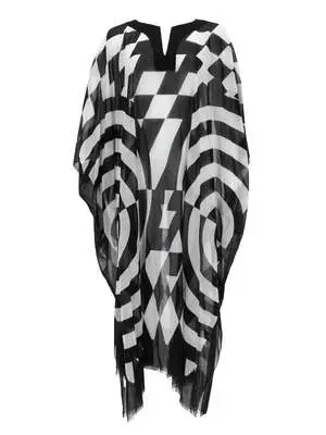Dries Van Noten Printed Cotton Kaftan - Multicolor