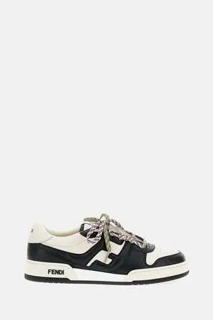 Fendi Match" Sneakers In Contrasting Leather - Multicolor