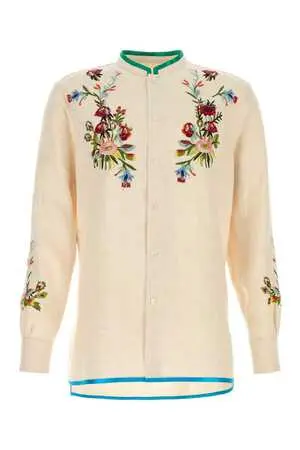 Valentino Garavani Ivory Linen Shirt - White