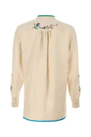 Valentino Garavani Ivory Linen Shirt - White