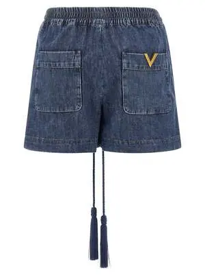 Valentino Garavani Vgold Crêpe Couture Shorts