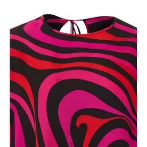 Emilio Pucci Marmo Print Silk Dress