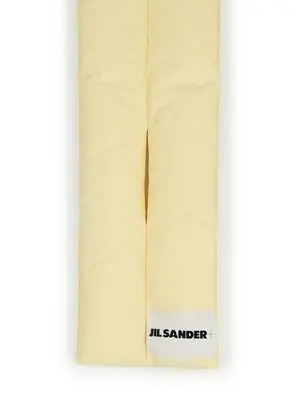 JIL SANDER Ivory Polyester Scarf - Cream