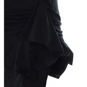 Isabel Marant Étoile Gathered Asymmetrical Short-sleeve Crew Neck Dress - Black