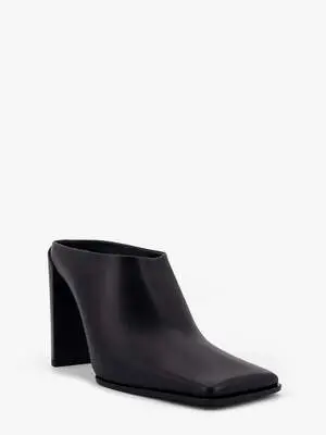 Alaïa Square Toe Leather Block Heel Mules - Multicolor