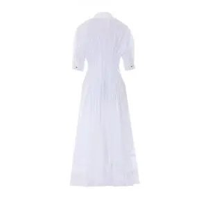 Max Mara Cotton Poplin Dress - White