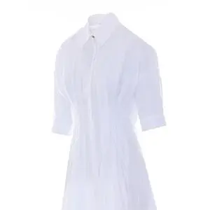 Max Mara Cotton Poplin Dress - White