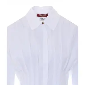 Max Mara Cotton Poplin Dress - White