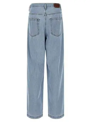 Dries Van Noten Penning Den Wide Leg Jeans - Blue