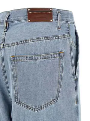 Dries Van Noten Penning Den Wide Leg Jeans - Blue