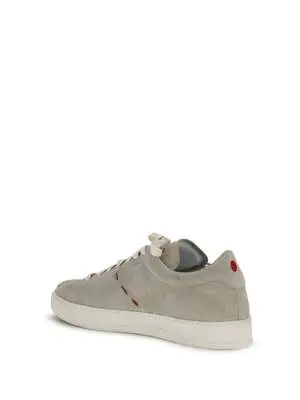 Kiton Suede Lace-up Sneakers - Cream