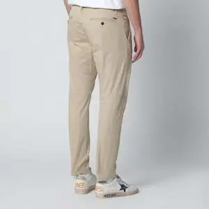 Dsquared2 Beige Cotton-blend Trousers - Cream