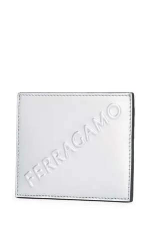 FERRAGAMO Embossed Leather Card Holder