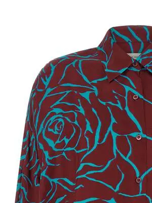 Dries Van Noten Casia Floral Print Viscose Shirt