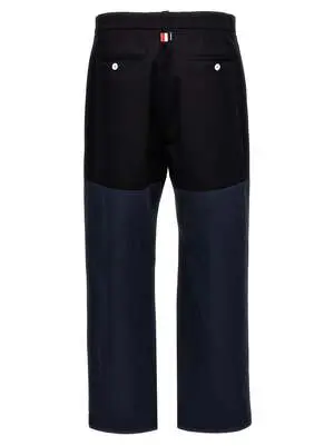 Thom Browne Unconstructed Combo Straight Leg Pants