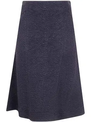 Dries Van Noten Textured Long Skirt
