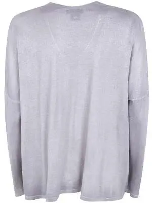 Avant Toi Hand-painted Laminated V-neck Pullover